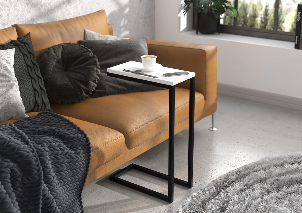 ADRK Furniture Přístavný stolek SPARK ADRK-LT-SPA-B-W