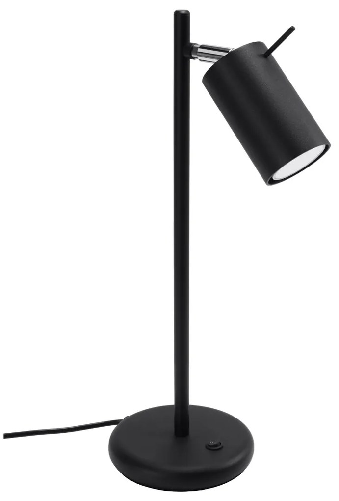 Stolní lampa Ring, 1x černé kovové stínítko