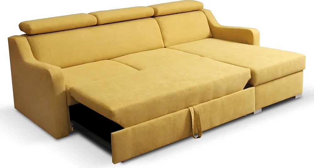 Sedací souprava MIKELI | 232x158 cm | UNI | rozkládací + úložný prostor | AKCE | zelená | VÝPRODEJ