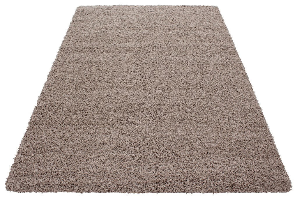 Ayyildiz, Kusový koberec Dream Shaggy 4000 beige, 80x150, béžová, ložnice