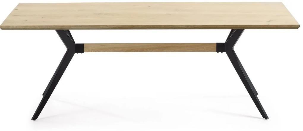 Světlý dubový jídelní stůl Kave Home Amethyst 160 x 90 cm