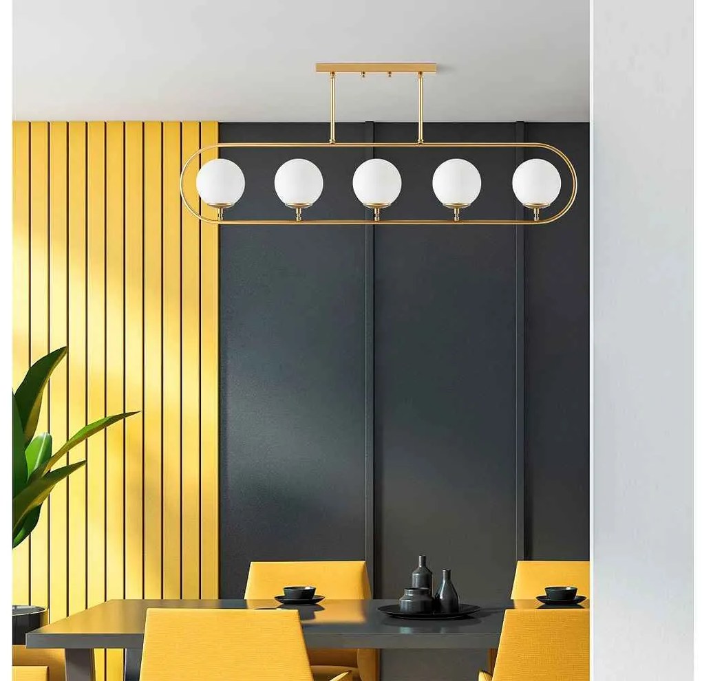 Designový lustr Ulrica II 122 cm zlatý