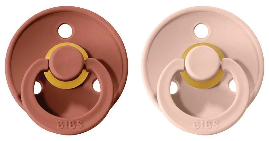 Bibs Dudlíky kaučuk 2 ks 6-18 měsíců Colour Pine-cornflower