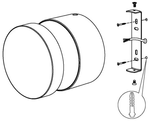 Eglo 97303 - LED Venkovní nástěnné svítidlo MELZO LED/11W/230V černá IP44