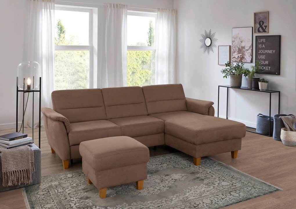 XXXLutz ROHOVÁ SEDAČKA, textil, hnědá Sit & More - Sedací soupravy - 000144019715