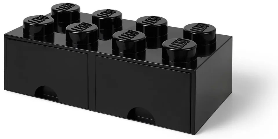 Černý úložný box se dvěma šuplíky LEGO® Biano.cz