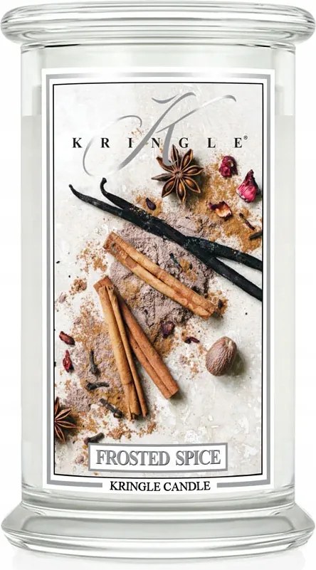 Frosted Spice Kringle Candle – velká vonná svíčka s 2 knoty (624 g)