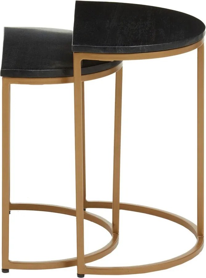 Odkládací stolky v sadě 2 ks s mramorovou deskou 28x45 cm Varana – Premier Housewares