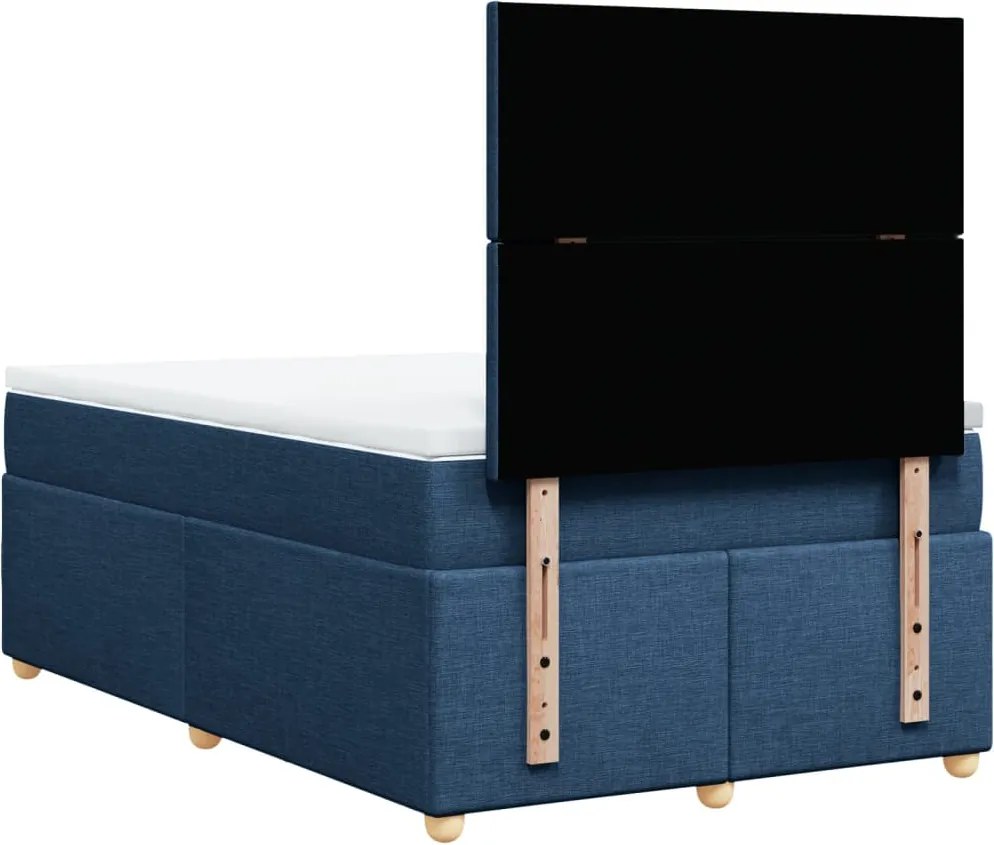 Box spring postel s matrací černá 120x190 cm textil 3291218