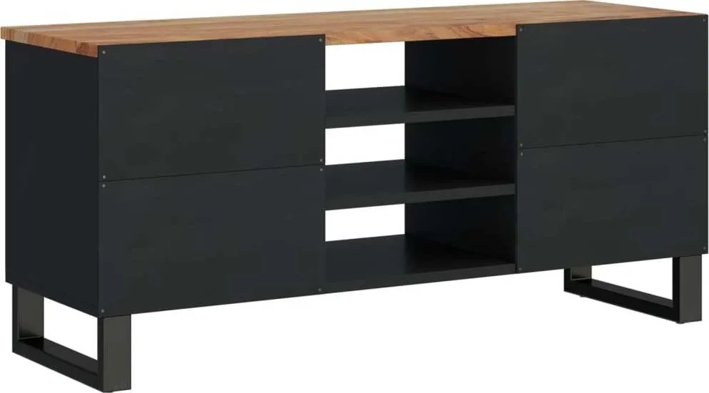 vidaXL TV stolek 100 x 33 x 46 cm masivní mangovník a kompozitní dřevo [351967] Barva: světle hnědá