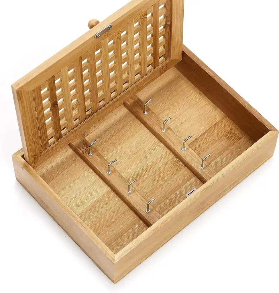 Zeller Present Bambusový úložný box na klíče, schránka na klíče, skříňka do  předsíně KEYS | BIANO