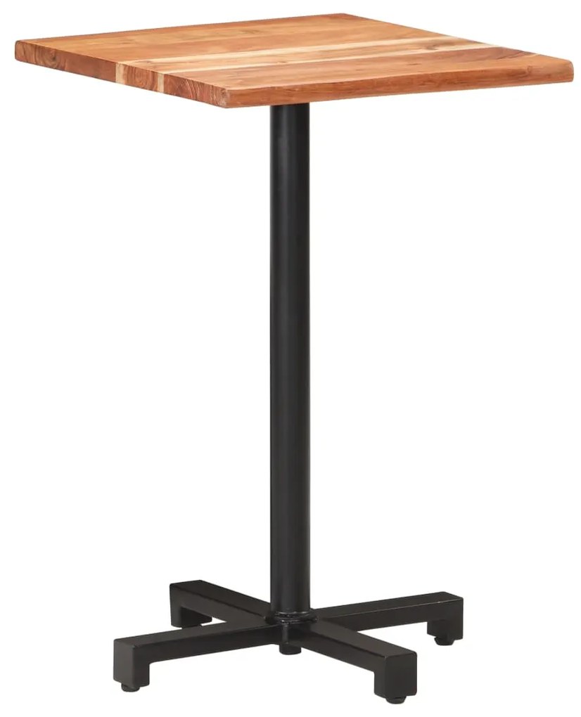 320298 vidaXL Bistro stolek s živou hranou 50 x 50 x 75 cm akáciové dřevo