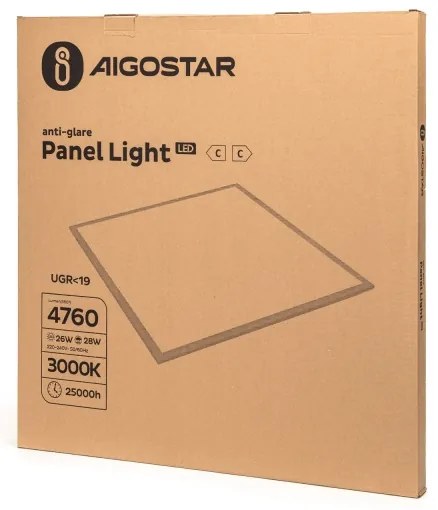 Aigostar - LED Přisazený panel LED/28W/230V 3000K 59,5x59,5 cm