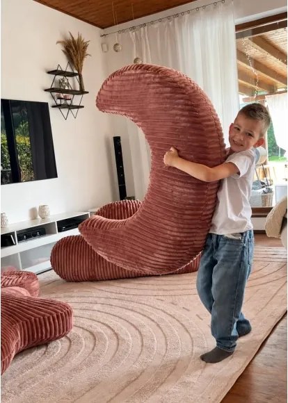 SakyPaky Měsíček HOME Kids sedací vak, šedá ocelová