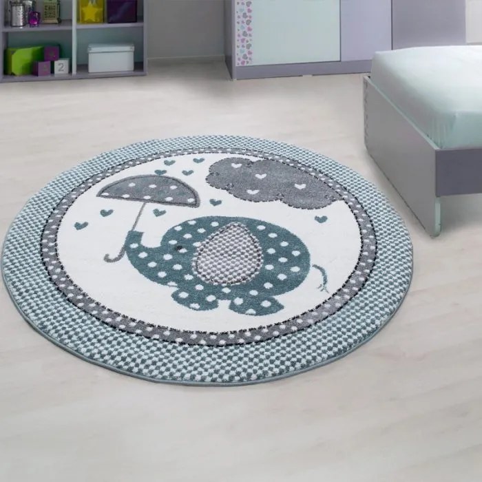 Ayyildiz koberce Kusový koberec Kids 570 blue kruh - 160x160 (průměr) kruh cm
