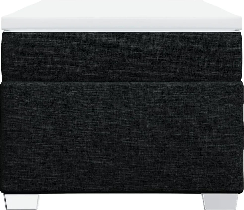 Box spring postel s matrací černá 90x190 cm textil 3285178