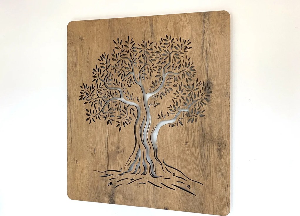 Li-Go "Olivovník" světelný obraz 230V 70x80 cm provedení povrchu: jedle