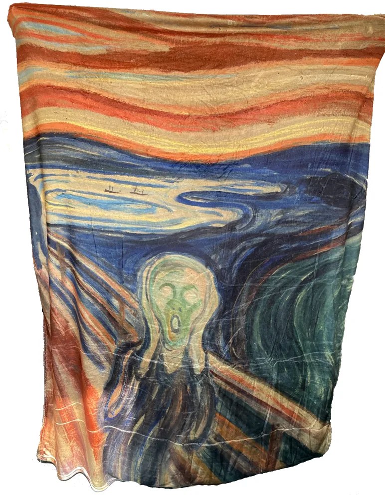 Deka Edvard Munch Výkřik 150x200 cm