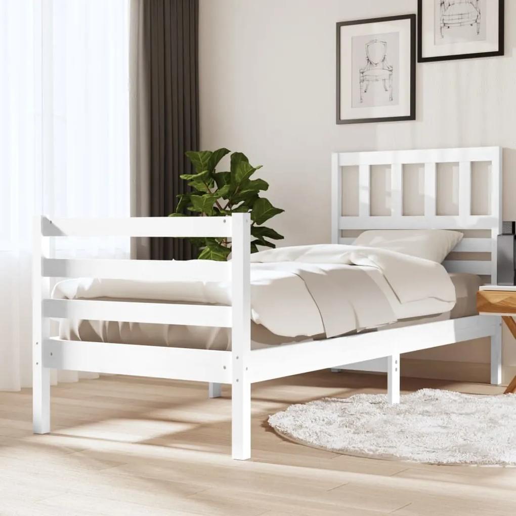 vidaXL Rám postele masivní dřevo 90 x 200 cm [3101075] Barva: Černá