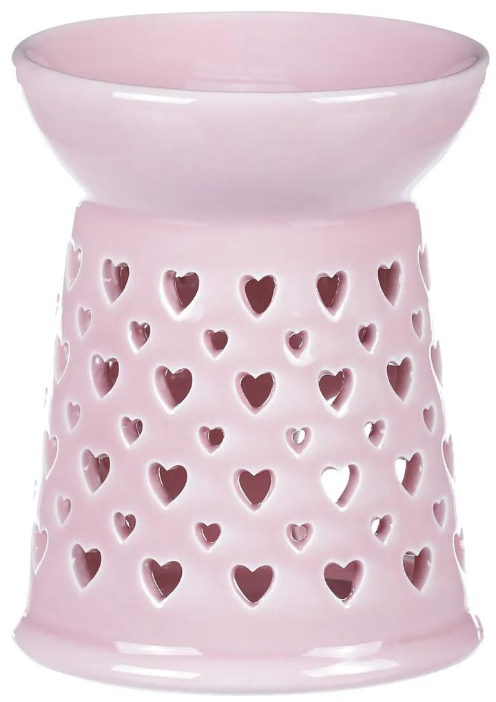 Aroma lampa, porcelánová. Růžová barva ARK3611 PINK