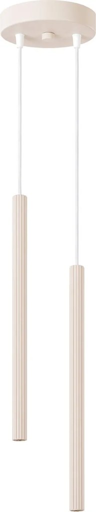 Sollux Lighting Závěsné svítidlo ARCHE 2P béžové