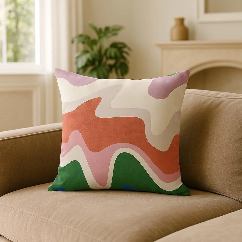Povlak na polštář 43x43 cm Squiggly Breeze – Mila Home