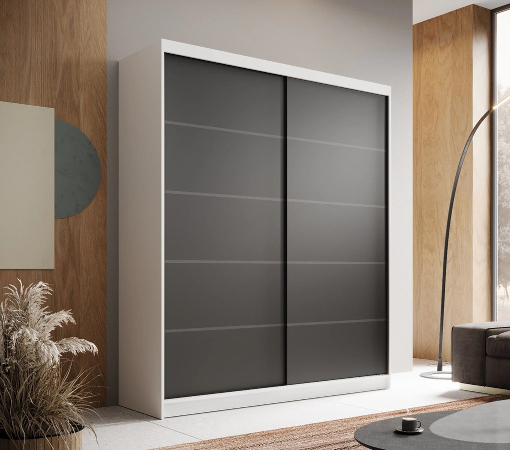 ADRK Furniture Posuvná skříň Hannah 180 ADRK-SW-HAN-180-WB