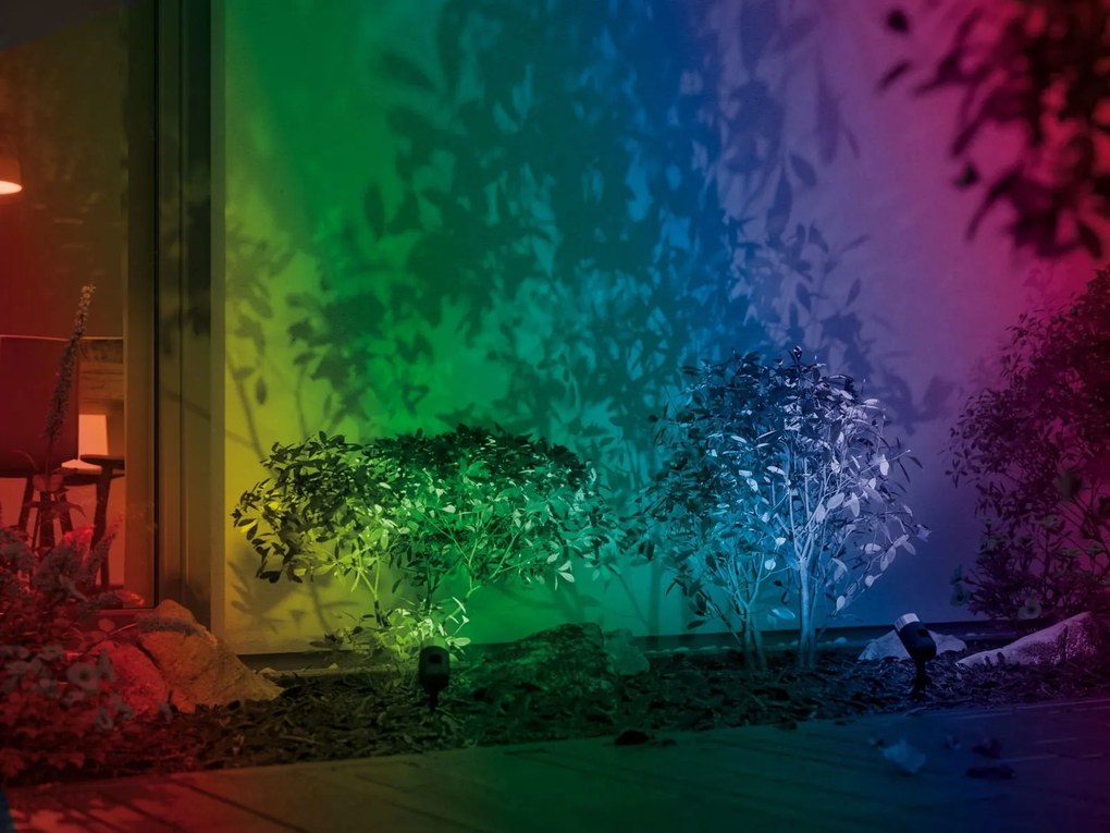 P 5183 Plug & Shine startovací sada Smart Home smik Gateway + LED bodové zahradní světlo Pike základní sada RGBW+ - PAULMANN