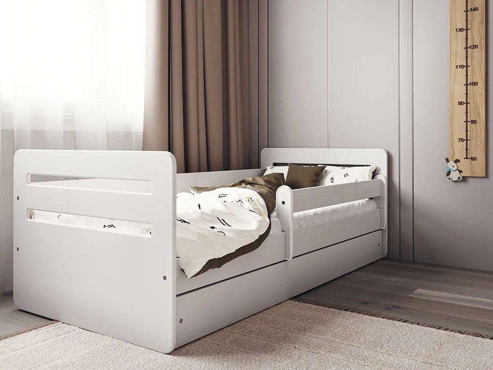 BabyBeds Dětská postel TOMI s úložným prostorem Barva postele: Bílá