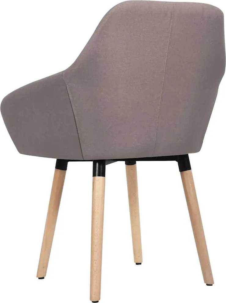 Jídelní židle 2 ks taupe textil 283468