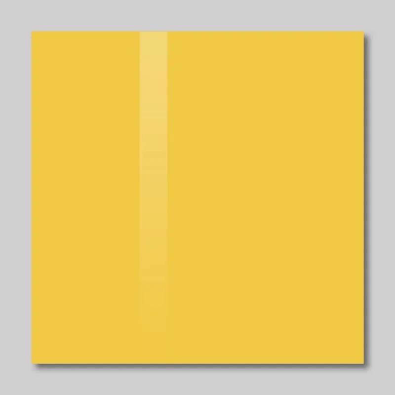 Žlutá exotická skleněná magnetická tabule do restaurace Smatab® - 40 × 60 cm