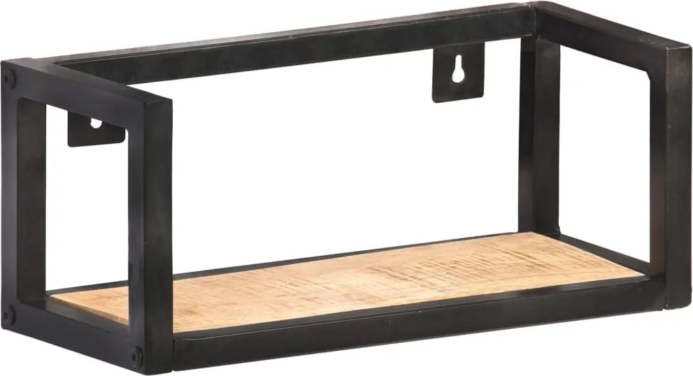 Nástěnné police 2 ks 40 cm hrubé mangovníkové dřevo 320667