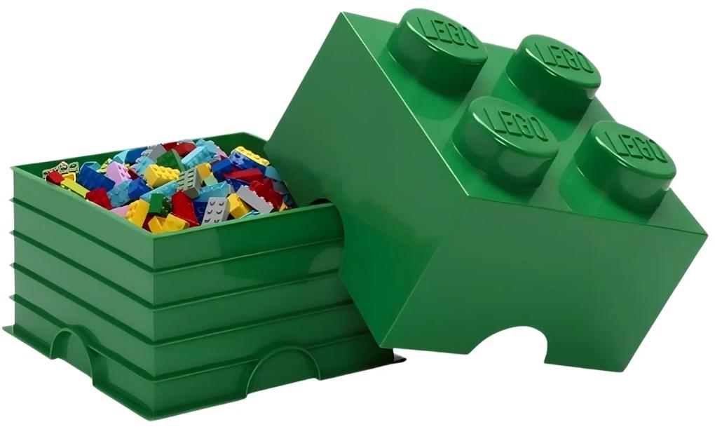 OnaDnes -20% Lego® Tmavě zelený úložný box LEGO® Smart 25 x 25 cm