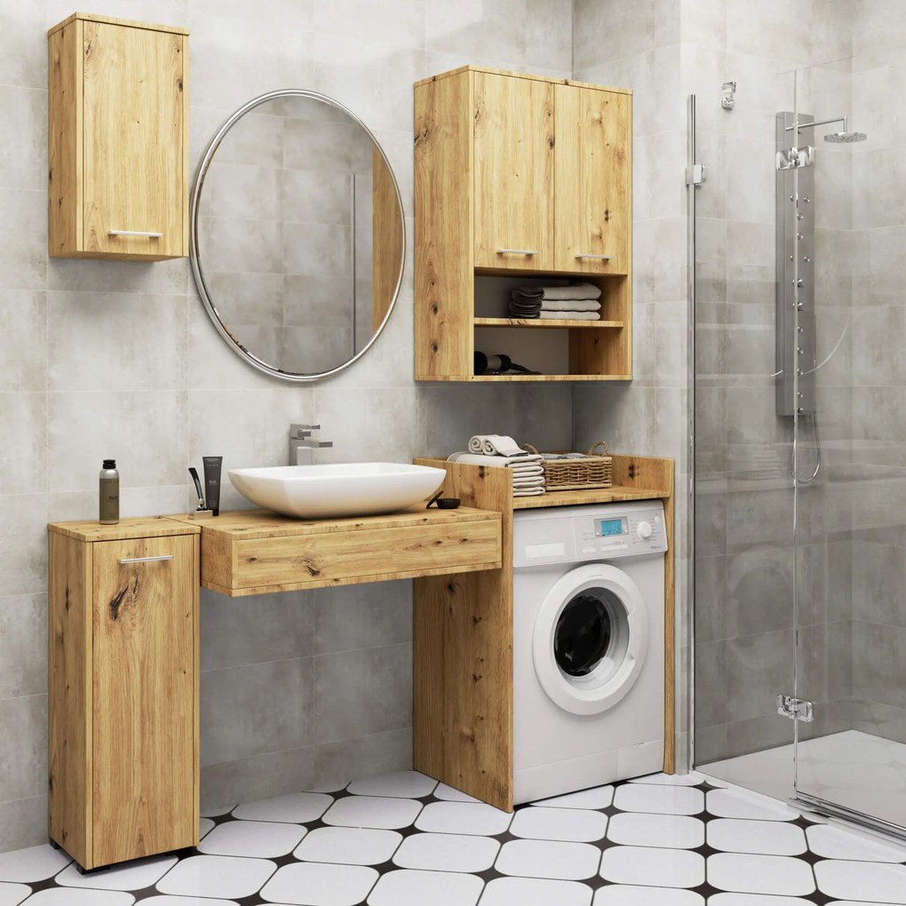 Závěsná koupelnová skříňka Fin W64 2D 64 cm - výběr z 8 provedení