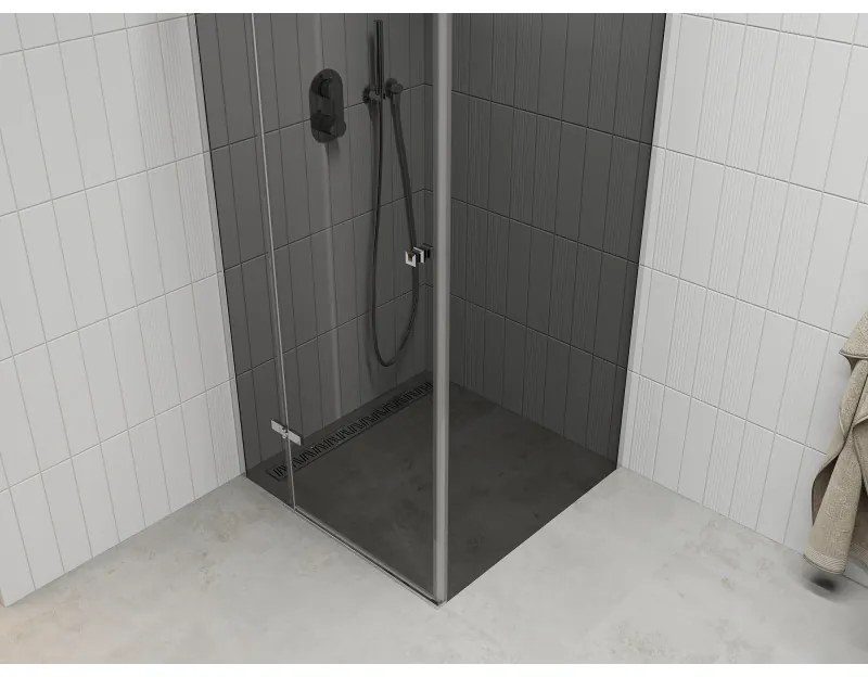 Mexen Roma sprchový kout 70x70cm, 6mm sklo, chromový profil-šedé sklo, 854-070-070-01-40
