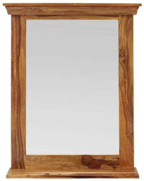 Indický nábytek - Zrcadlo Jali 70x90 z indického masivu palisandr Super natural