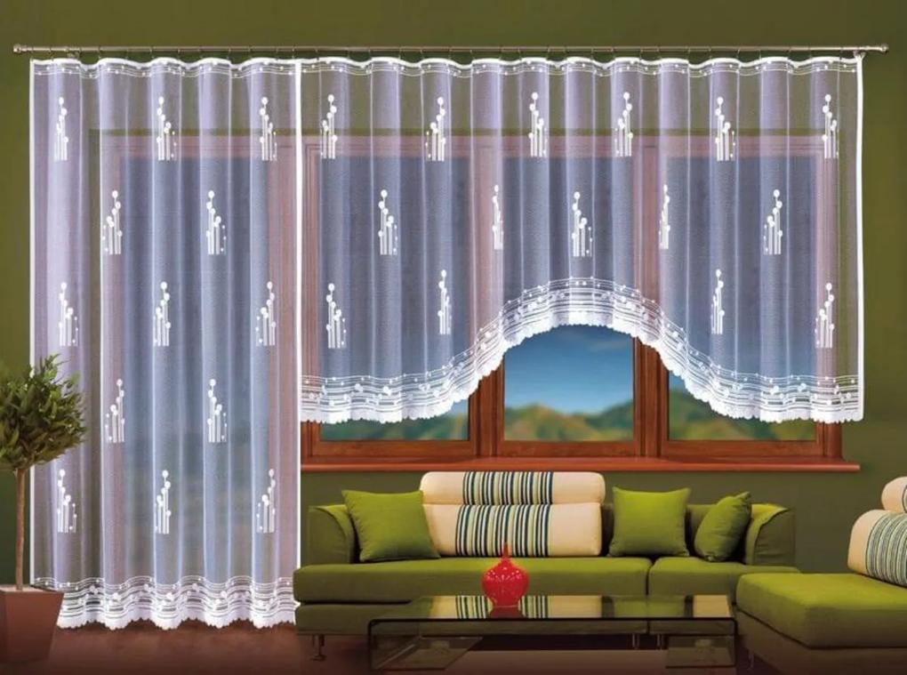 Forbyt  Balkonový komplet nebo hotová záclona Amadea 250 x 120 cm bílá