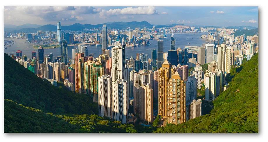 Wallmuralia Foto obraz akrylové sklo Hongkong  panorama 120x60 cm