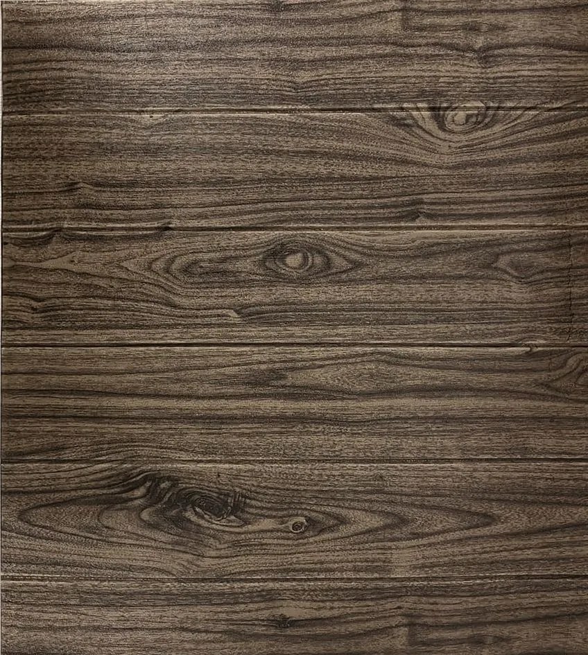 3D obklad pěnový Deska Walnut tmavě hnědá (700x700mm) samolepící