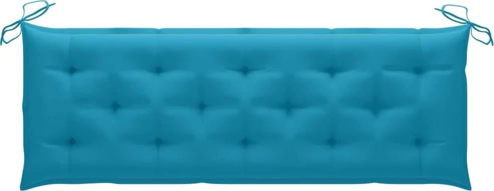 vidaXL 3místná zahradní lavice s poduškou 150 cm eukalyptus [3061069] Barva: Béžová