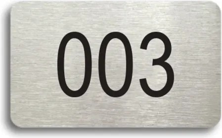ACCEPT Číslo na dveře - typ 08 (50x30mm) - bílá tabulka - barevný tisk