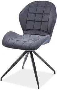 Moderní židle HALS II textil grafit