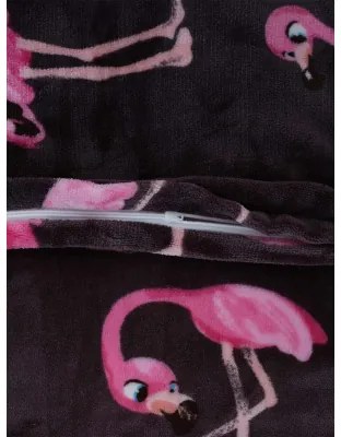 MKLuzkoviny.cz Povlak na polštář mikroplyš 70 × 90 cm – Flamingos