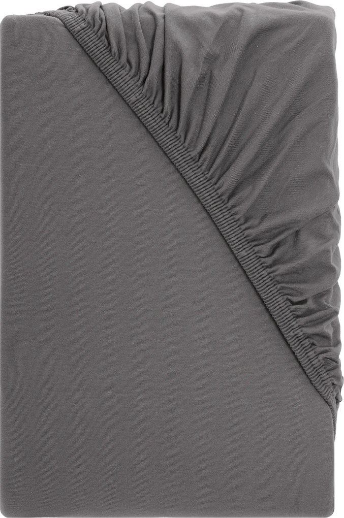 Livarno® Žerzejové napínací prostěradlo, 180–200 x 200 cm (šedá)
