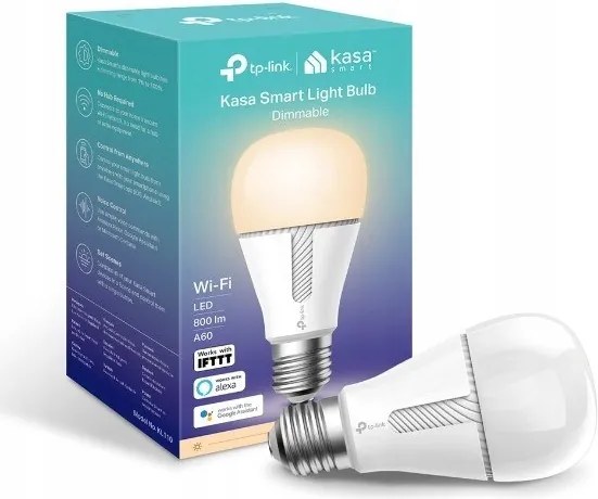 Tp-Link KL110 Led žárovka E27 Smart Wifi 10W 800lm 2700K Pokladna Alexa Ifttt