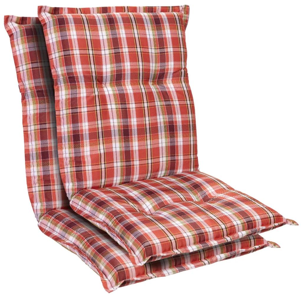 Prato, čalouněná podložka, podložka na židli, podložka na nižší polohovací křeslo, na zahradní židli, polyester, 50 x 100 x 8 cm, 2 x polštář