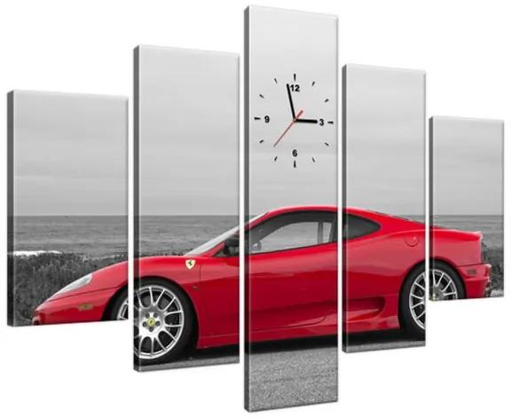 Tištěný obraz s hodinami Ferrari 360 CS - Axion23 150x105cm ZP1696A_5H