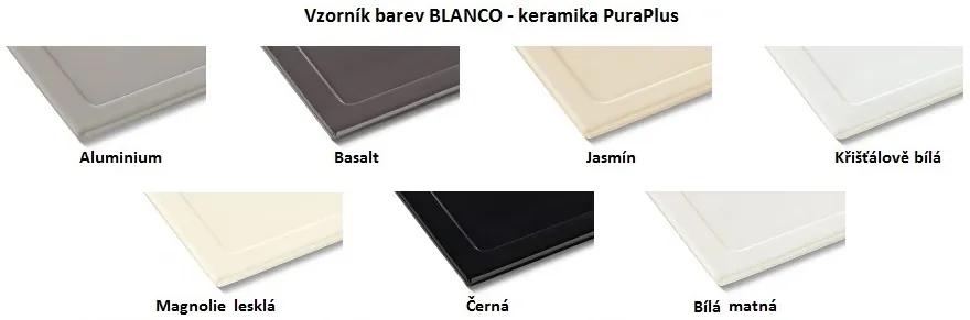 Blanco ZENAR XL 6 S InFino Keramika černá dřez vpravo s excentrem