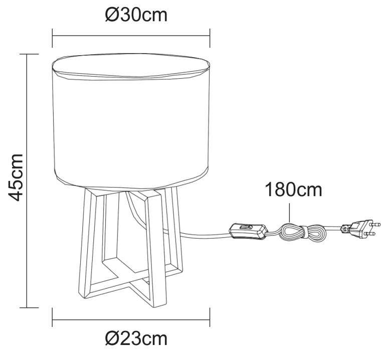 GLOBO MORITZ 21621B Stolní lampa