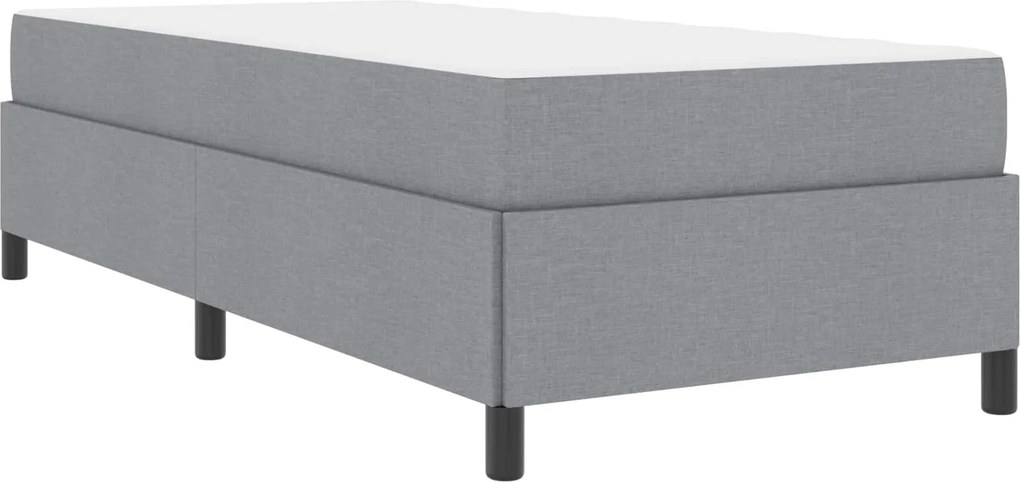 Postel s boxspringem Světle šedá 80 x 200 cm textil 3398815